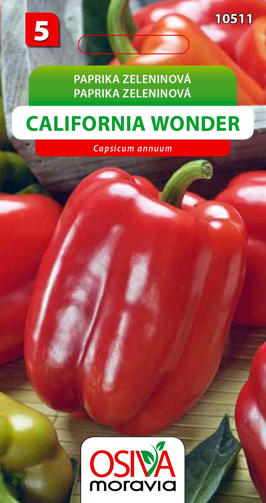 Paprika zeleninová - sladká - California Wonder | Osej.cz